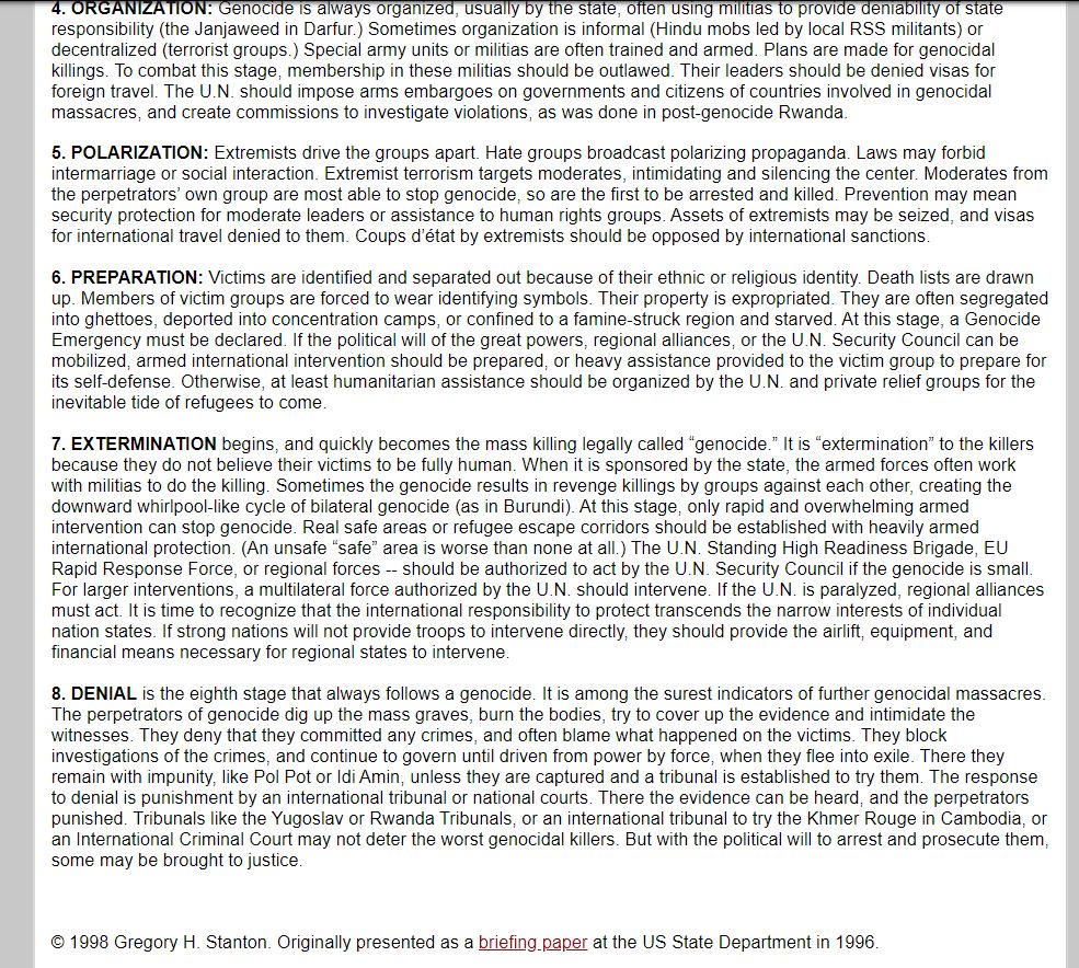 Stage 6 Genocide in South Africa, Plea to the world in the middle of a ...